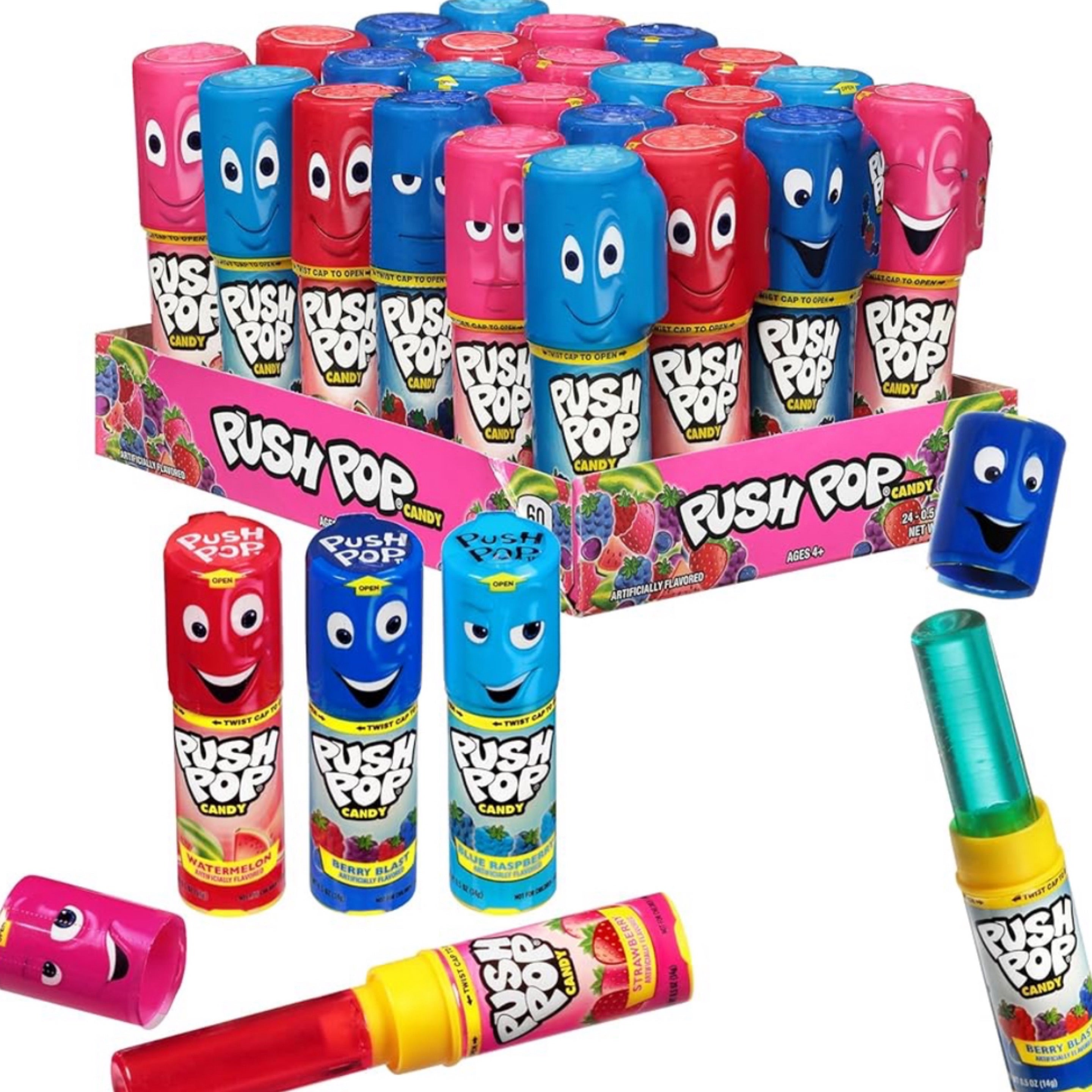 Push Pop Candy Lollipops - Individually Wrapped Variety Candy | Whitney Collectibles