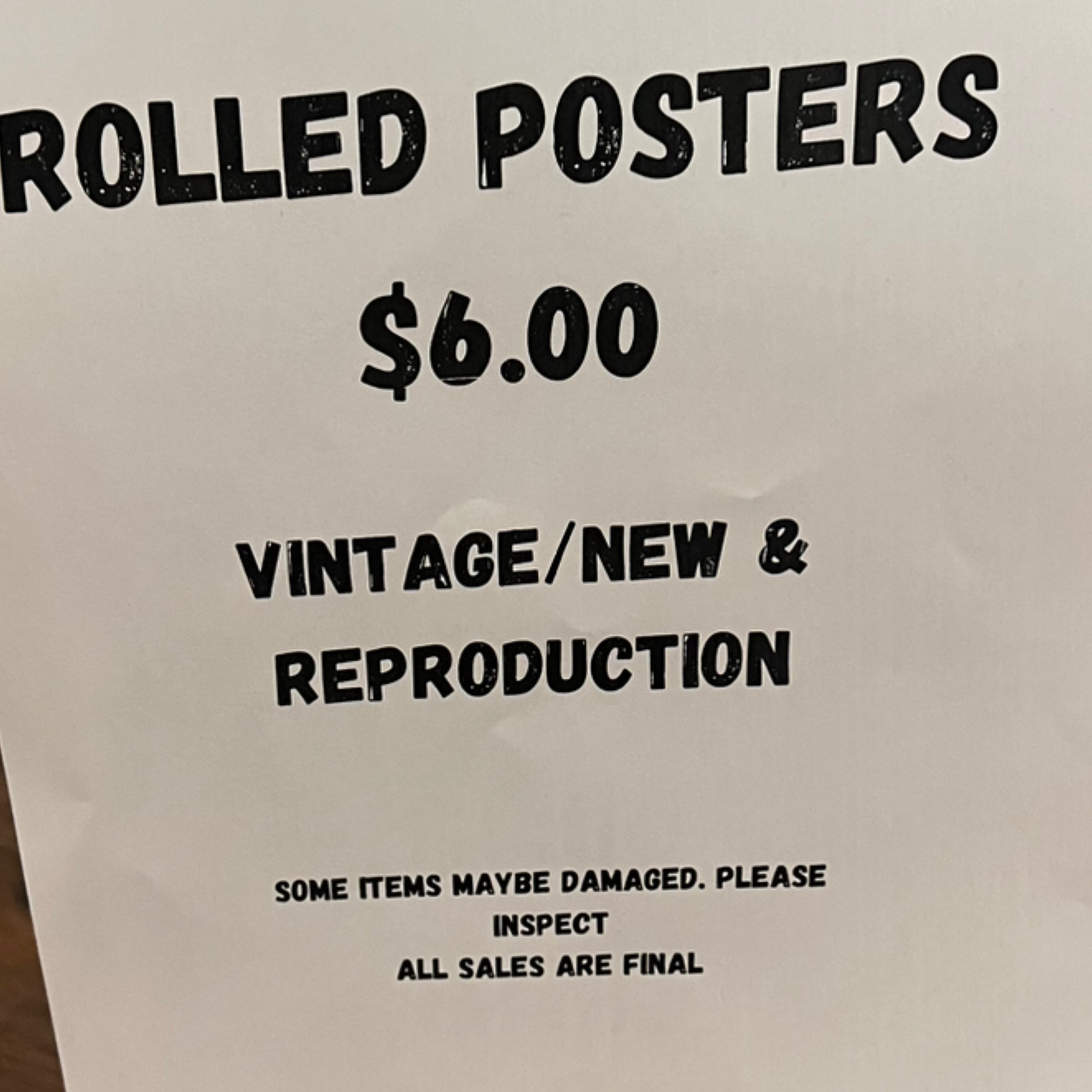 DAMAGED MYSTERY POSTERS | Whitney Collectibles